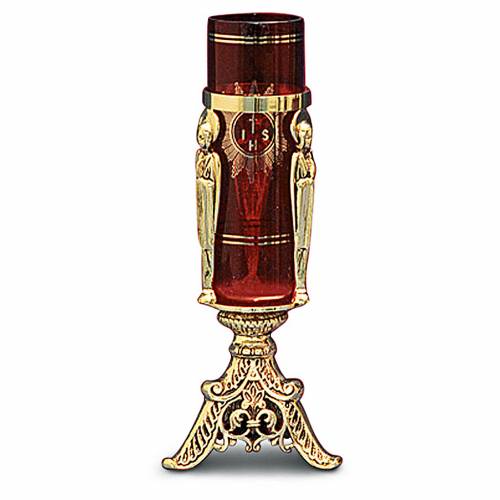 Tabernacle lamp in Gothic style gold cast brass 50cm | online sales on ...