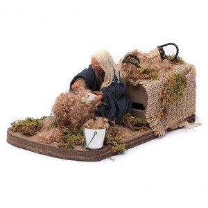 ativity scene figurine, Sheep shearer in clay 10cm | online sales on ...