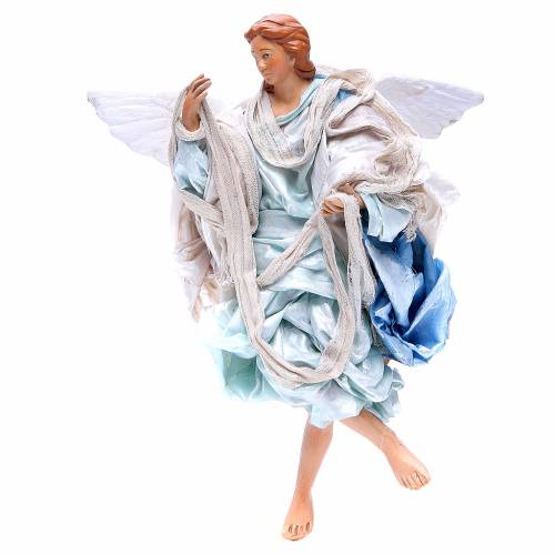 Light blue angel, figurine for Neapolitan Nativity, 30cm | online sales ...