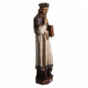 Saint Yves 63 cm pierre Bethléem finition bois | vente en ligne sur HOLYART