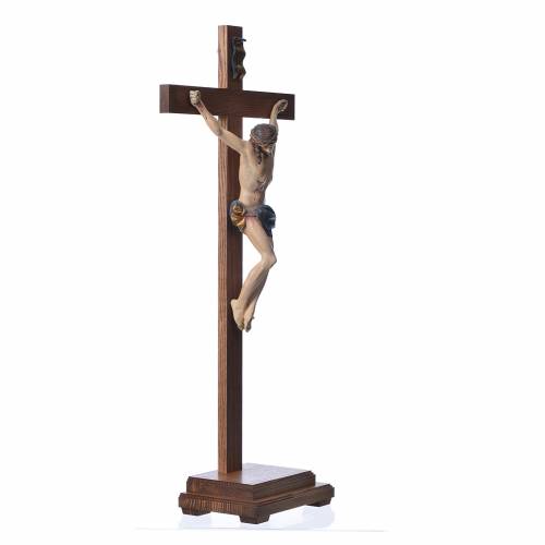 Corpus straight table cross, antique gold Valgardena wood | online ...