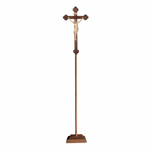 Processional cross in natural wood, Siena-type Crucifix with | online ...