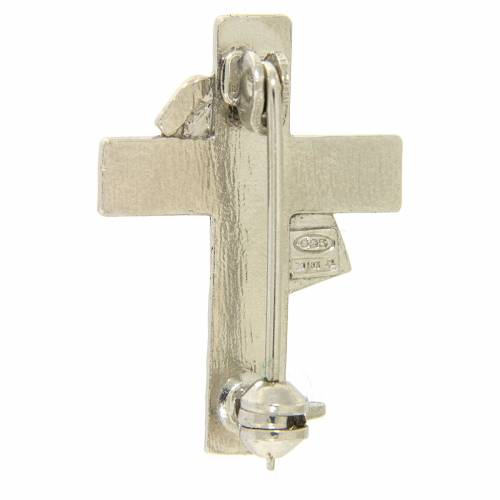 Deacon cross lapel pin in 925 silver | online sales on HOLYART.com